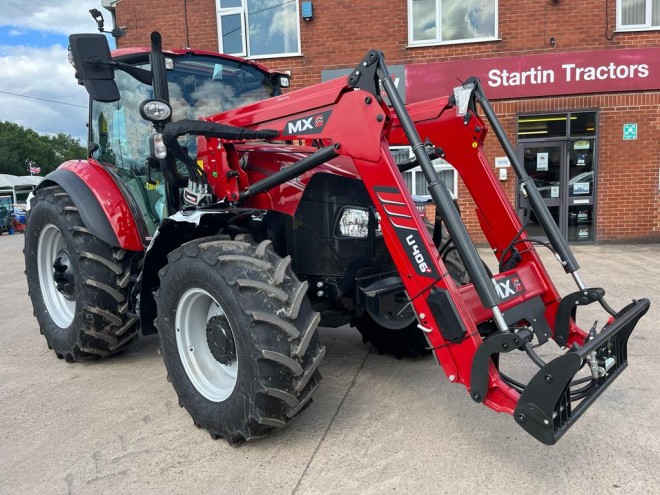 Case IH tractors and loader